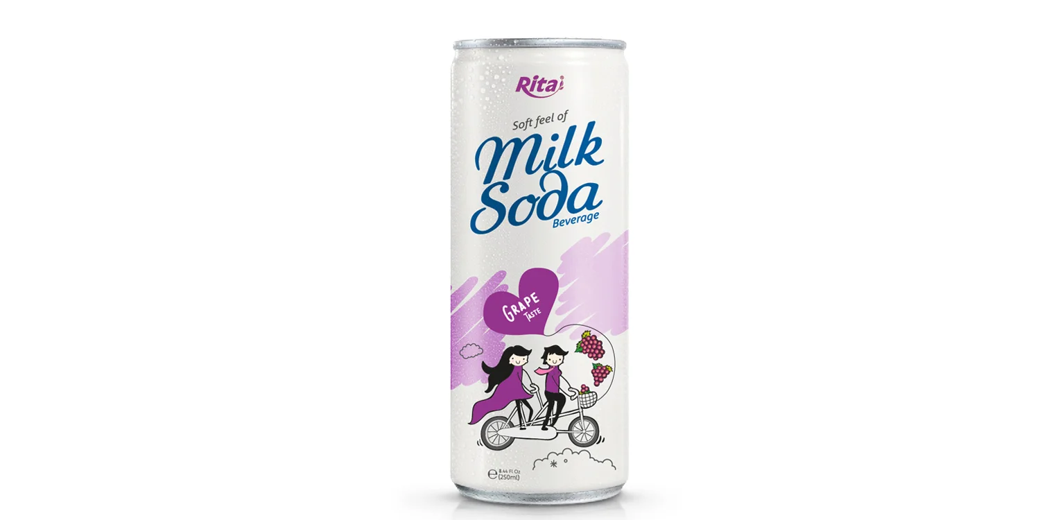 Soft Drink: Soda Milk grape 250ml