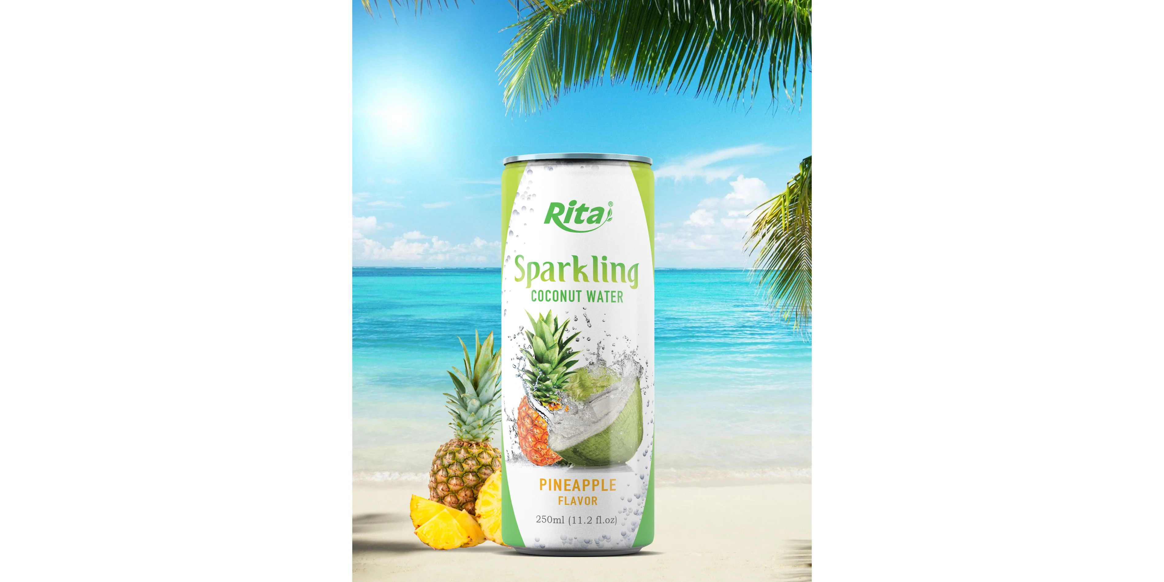 Coconut Water: pineapple coconut sparkling water