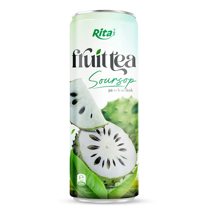 Fruit Juice: Supplier Soursop Tea Drink 330ml Sleek Can