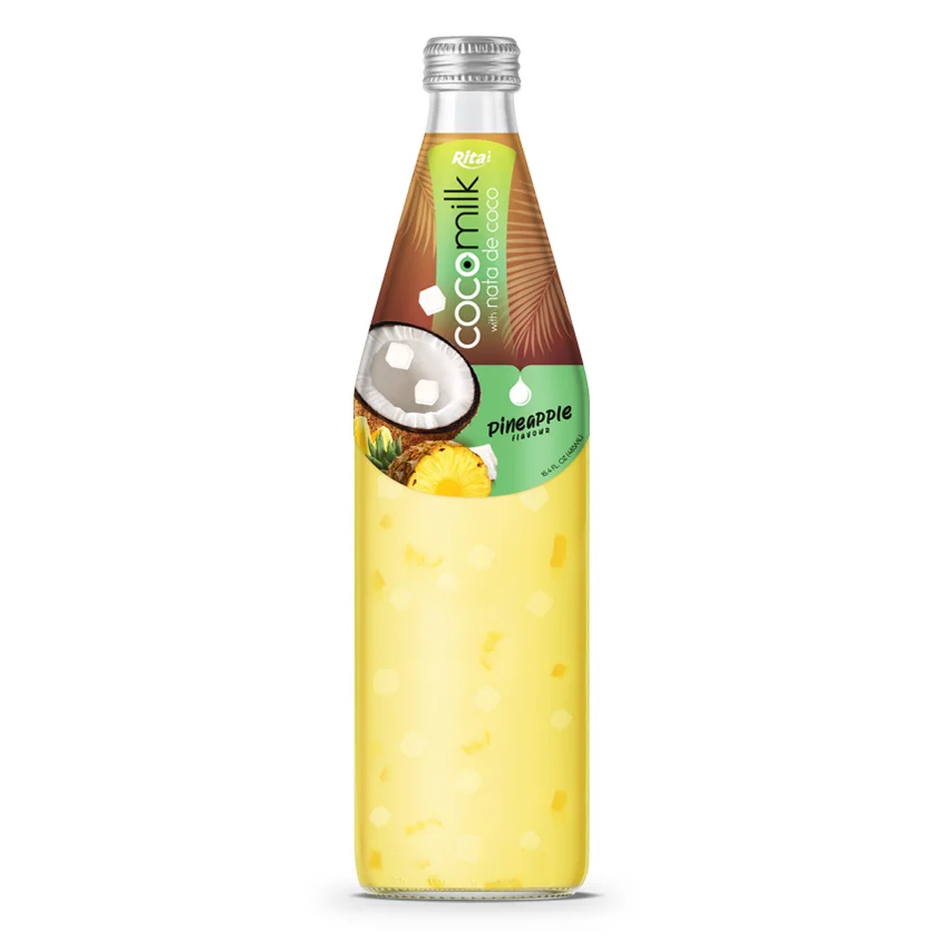 Coconut Water: Cocomilk with nata de coco pineapple